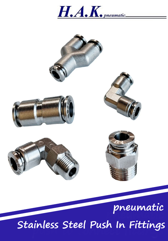HAK Pneumatic 316L Stainless Steel Push-In Fittings – HAK Fluid Power ...