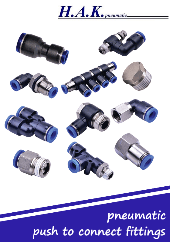 HAK Pneumatic Push-In Fittings NPT Thread – HAK Fluid Power Equipment LTD