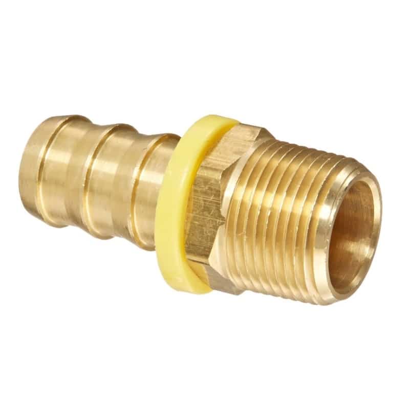 HAK Pneumatic Brass Body Push on Male Pipe x Male (NPT) – HAK Fluid ...