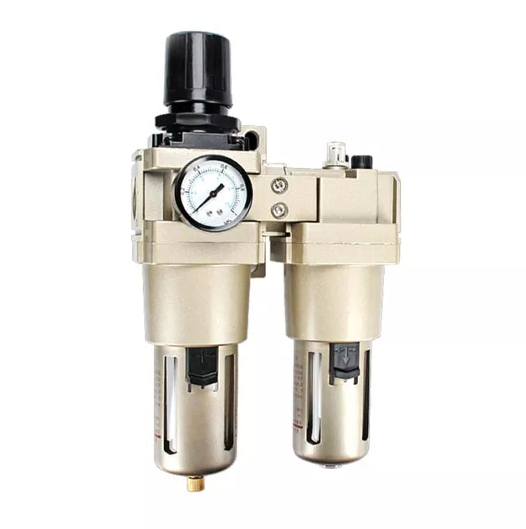 HAK Pneumatic 2 PC Filter Regulator Lubricator Combination FRL Unit 1 ...