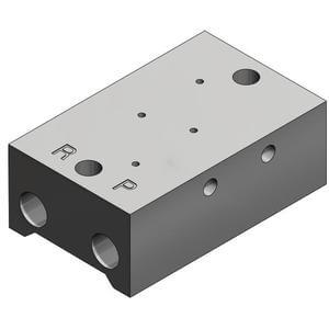 10-SS3YJ3-*41, Type *41 Manifold (for SYJ300 Base Mounted Valves), Cle ...