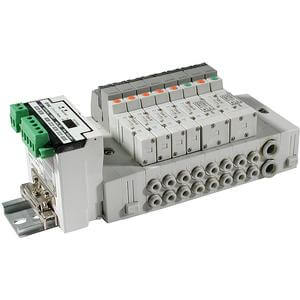SS5Y3-45S1D, 3000 Series, Stacking Manifold, DIN Rail Mount, Sharp Ser ...