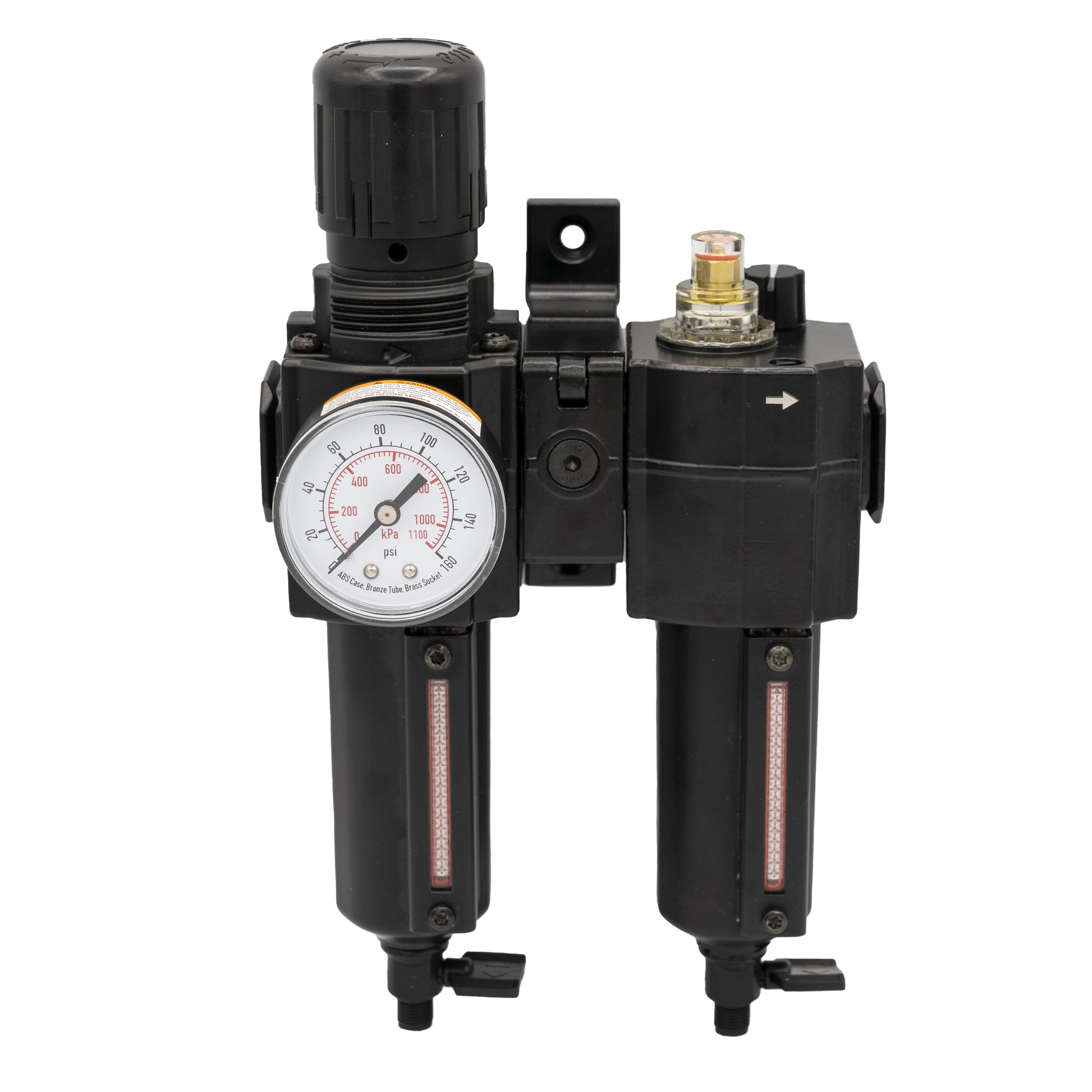 HAK PNEUMATIC Heavy Duty Filter-Regulator-Lubricator 3/8" NPT (2FRL30M ...