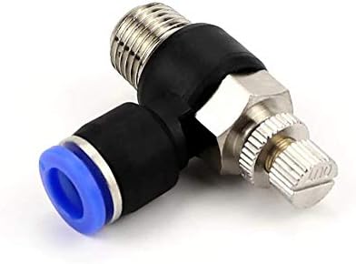 HAK Pneumatic JSE SERIES Push to Connect Speed Control Meter Out Metri ...