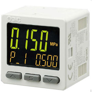 PSE300A, Digital Pressure Sensor Monitor, 3 Screen 3 Color, 1 Input/2 ...