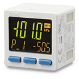 ZSE20B(F), Digital Vacuum Sensor, 3 Screen 2 Output with Analog, IP65 ...