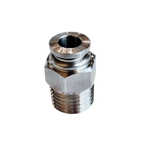 HAK Pneumatic SPC SERIES Stainless Steel Push to Connect Straight Fitt ...
